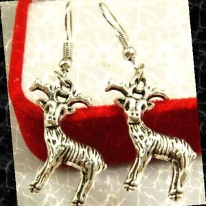 Jewelry | Running Elk Earrings In Silver Tone | Poshmark